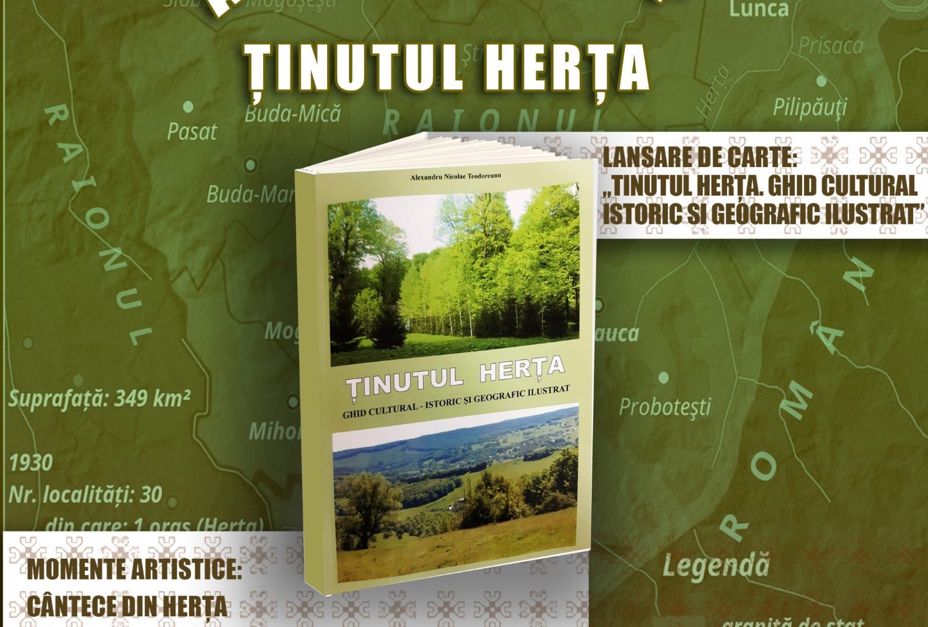 Volumul „Ținutul Herța. Ghid cultural-istoric și geografic ilustrat ...